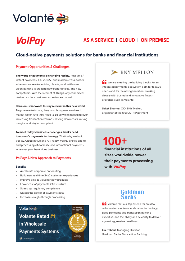 VolPay | Volante Technologies VolPay | Volante Technologies